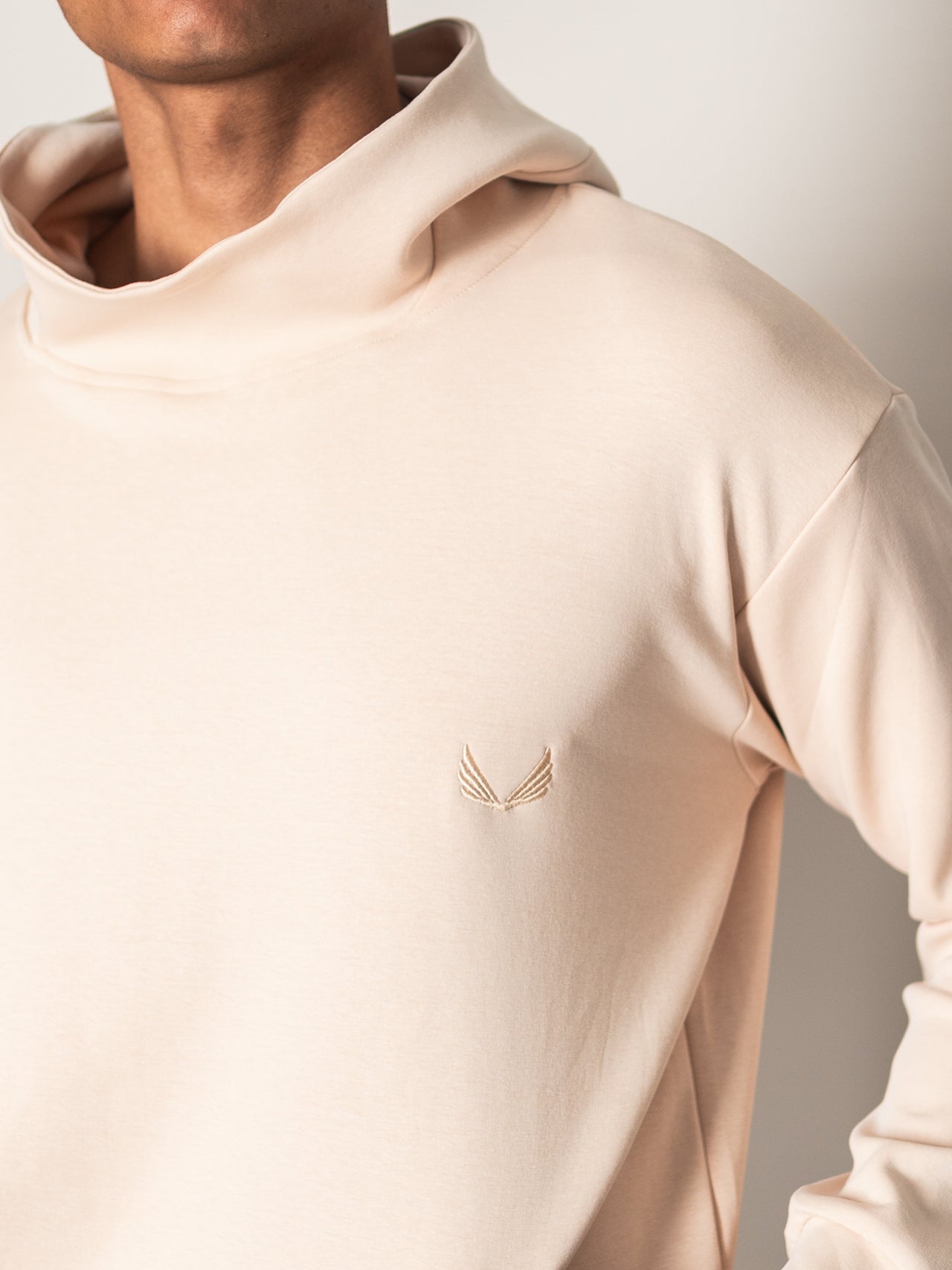 ZUMO Lennox Regular Fit Hoodie LightSand Soft Tech Sweat Fabric Modern ...